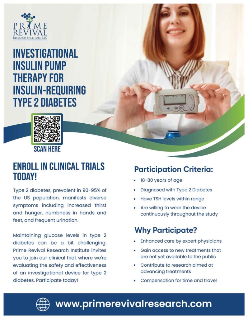 Type 2 Diabetes Clinical Trials with Insulin Pump